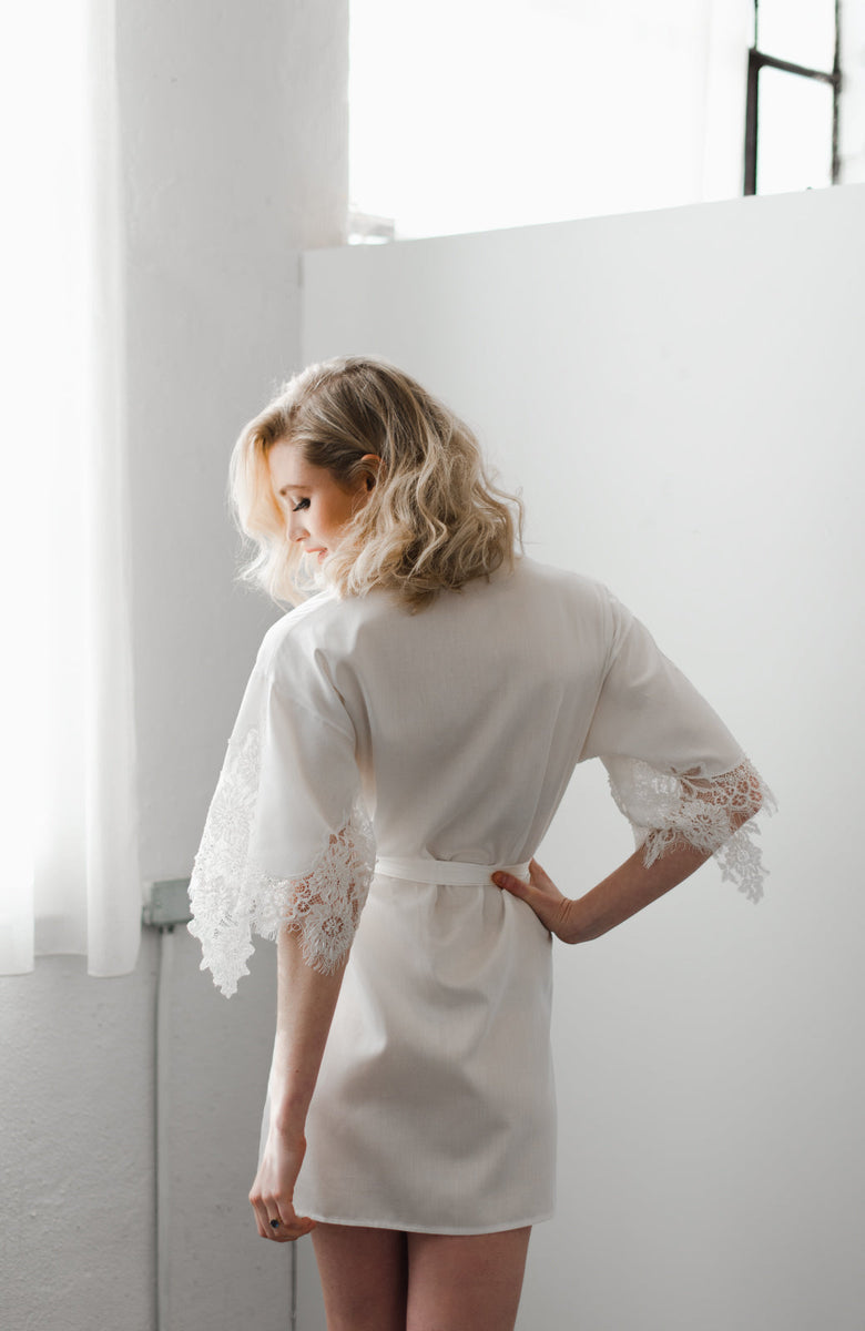 Daphne Newman Emily Cotton Bridal Robe – Daphne Newman Design