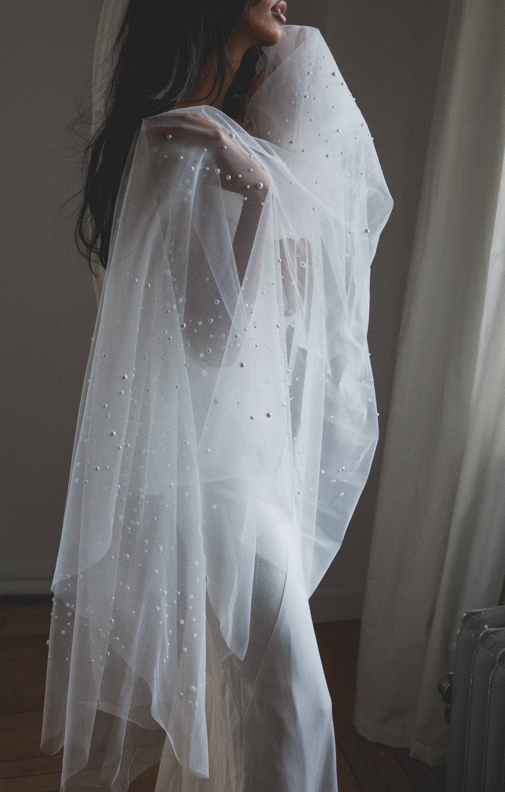 Daphne Newman Kennedy Pearl Wedding Veil – Daphne Newman Design